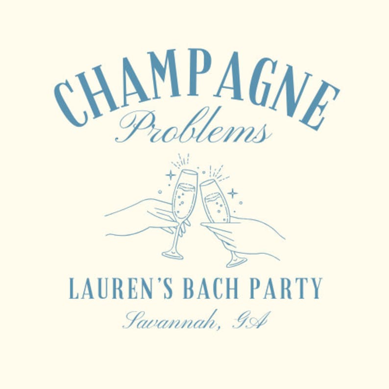 Drink Bach Logo Canva Template Editable Bach Logo Bachelorette Party ...