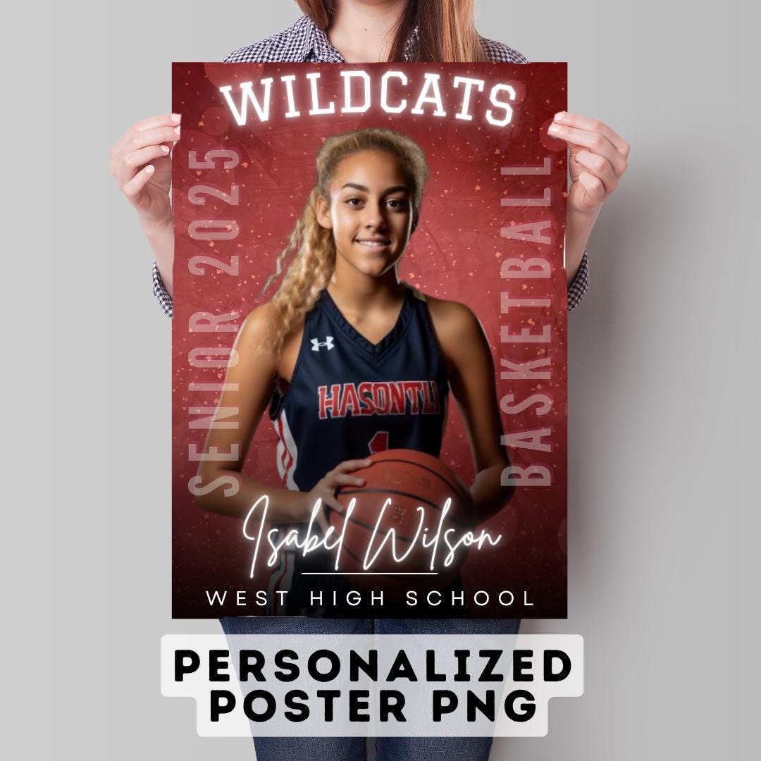 Personalized Senior Night Poster PNG PDF Digital Download Customized ...