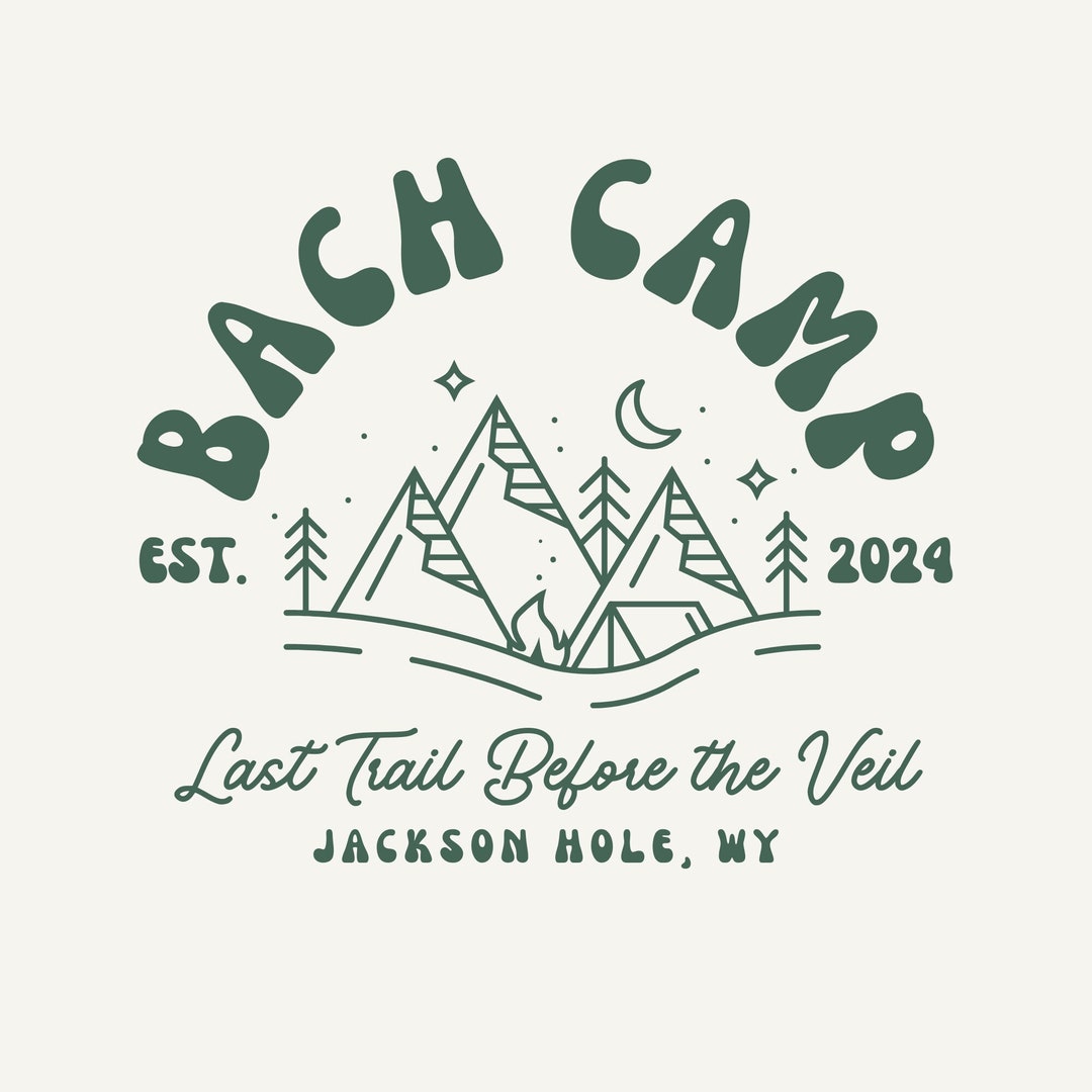 Bach Camp Logo Template Editable Camp Bach Logo Bachelorette Party Camp ...