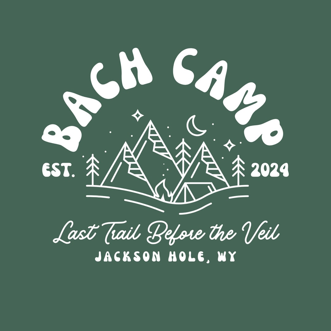 Bach Camp Logo Template Editable Camp Bach Logo Bachelorette Party Camp ...