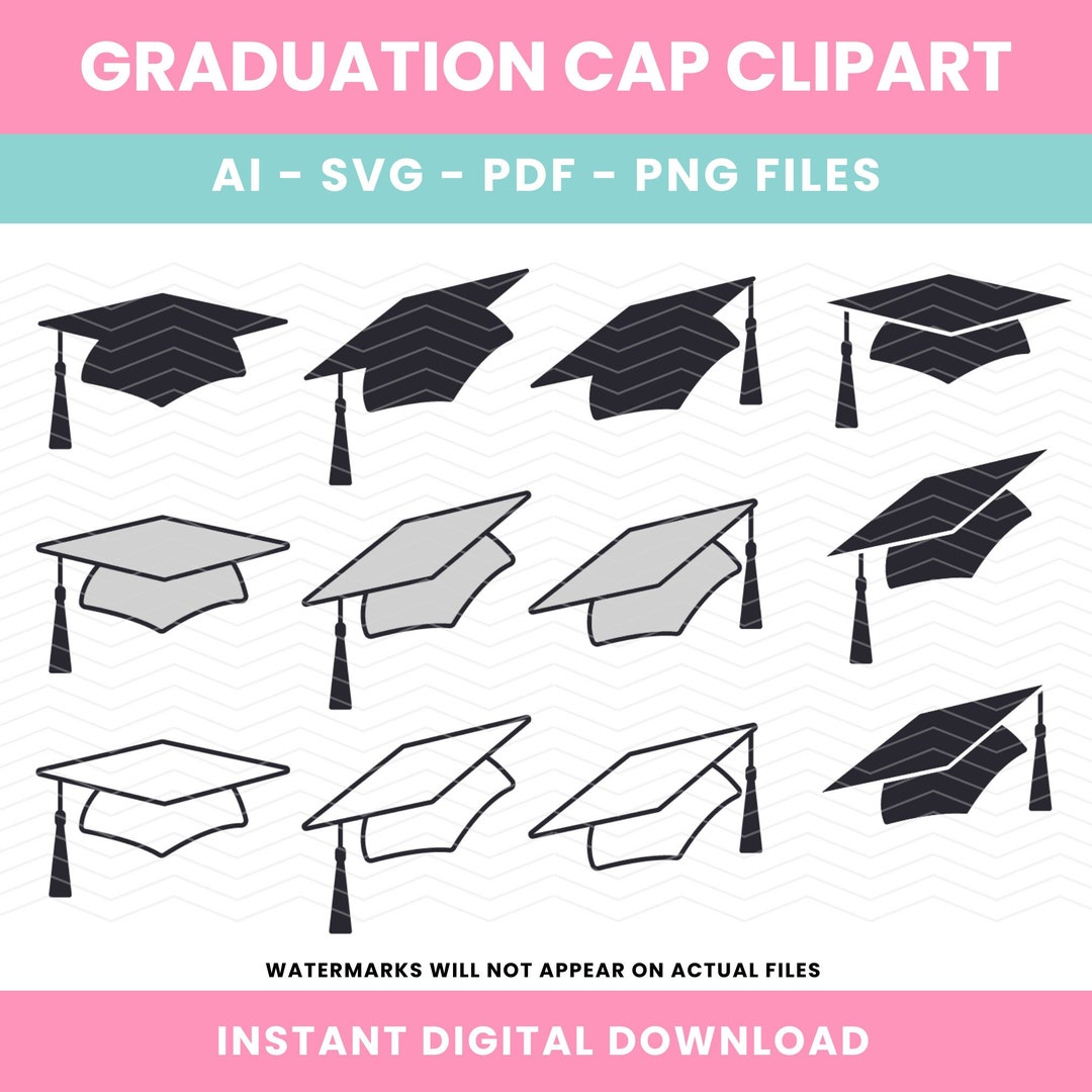 Graduation Cap SVG Grad Cap Grads Hat SVG Cut File Vector Grad Cap ...
