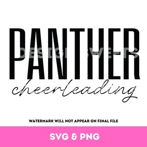 Panther Cheer Script Font SVG PNG PDF Cut File Cheerleader Football ...