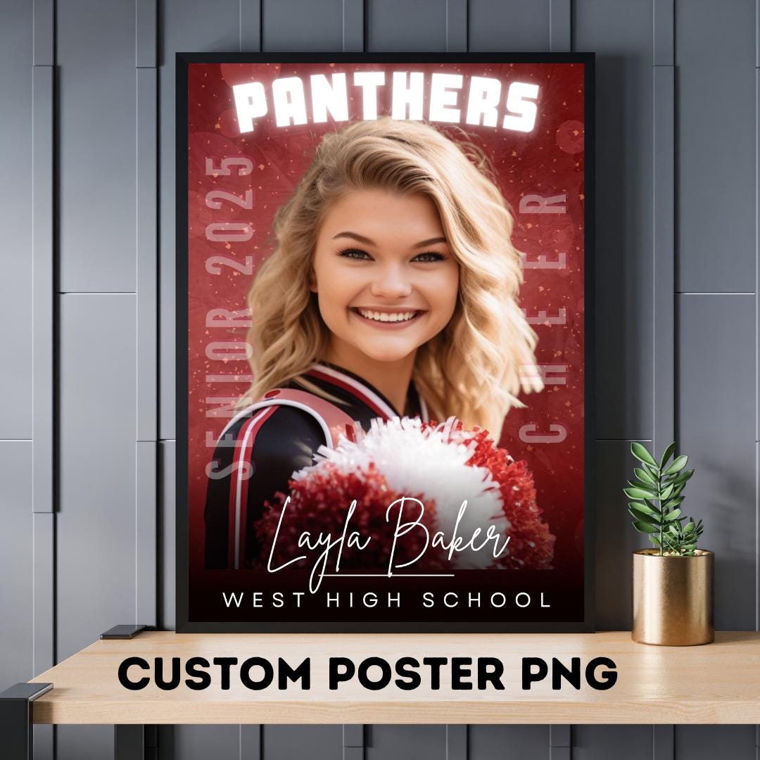Personalized Senior Night Poster PNG PDF Digital Download Customized ...