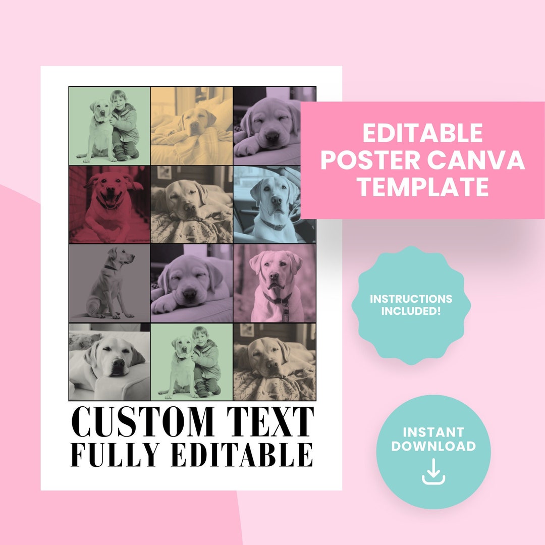 Make Your Own Eras Style Poster Template Editable Concert Poster Grid ...