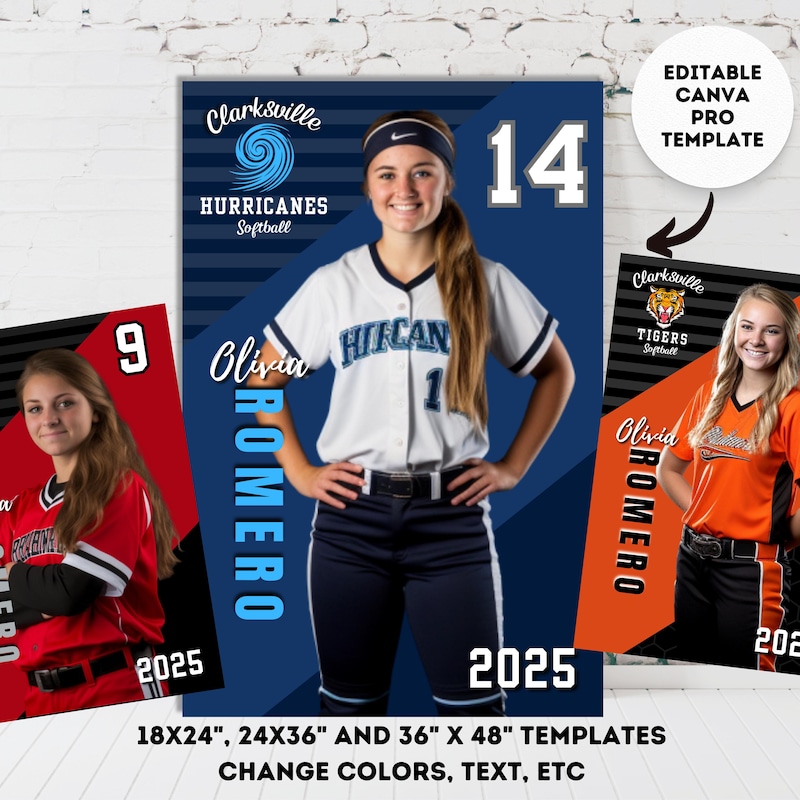 Softball Poster - Etsy