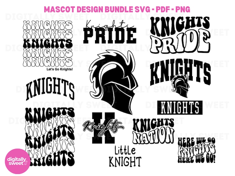 Knights Cut File Bundle Knight SVG Clipart Cut Files Bundle - Etsy