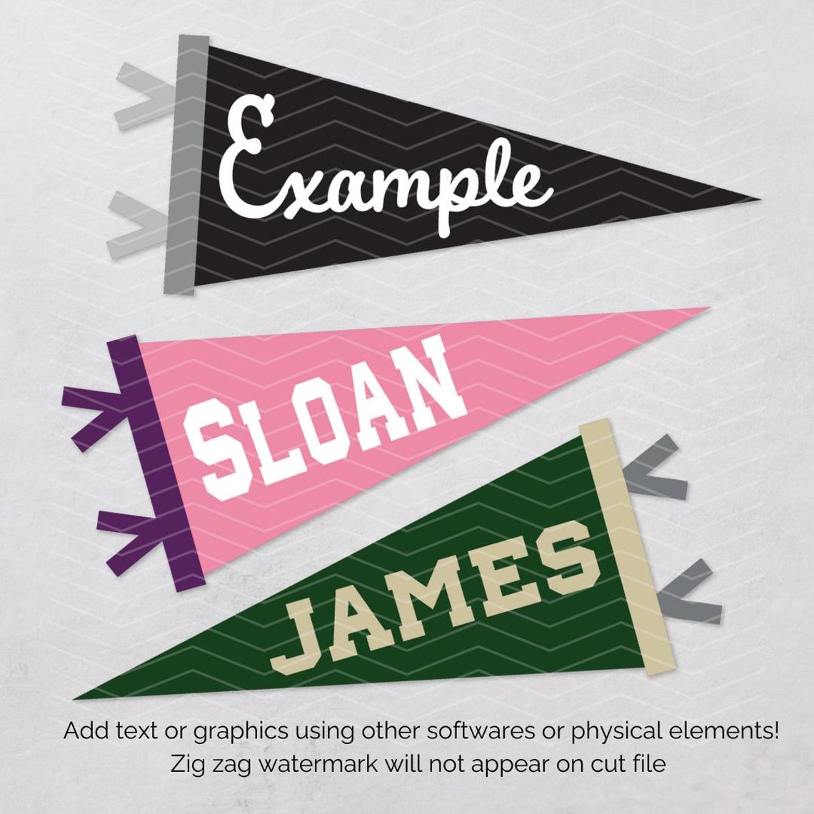 Pennant Flag SVG Cut File Vector PDF PNG Sports Nursery Adventure ...