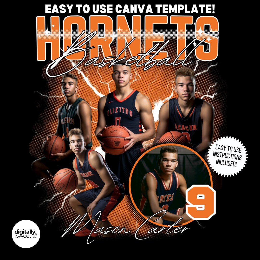 Athlete Bootleg Rap Tee Template Orange Custom Photo Sports Concert ...
