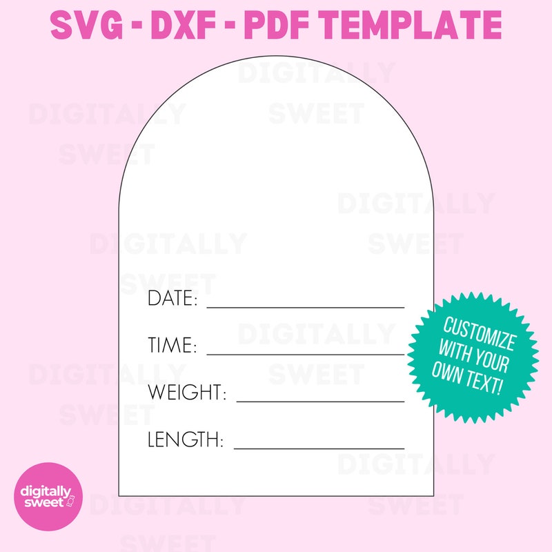 Arched Name Card Acrylic - Etsy