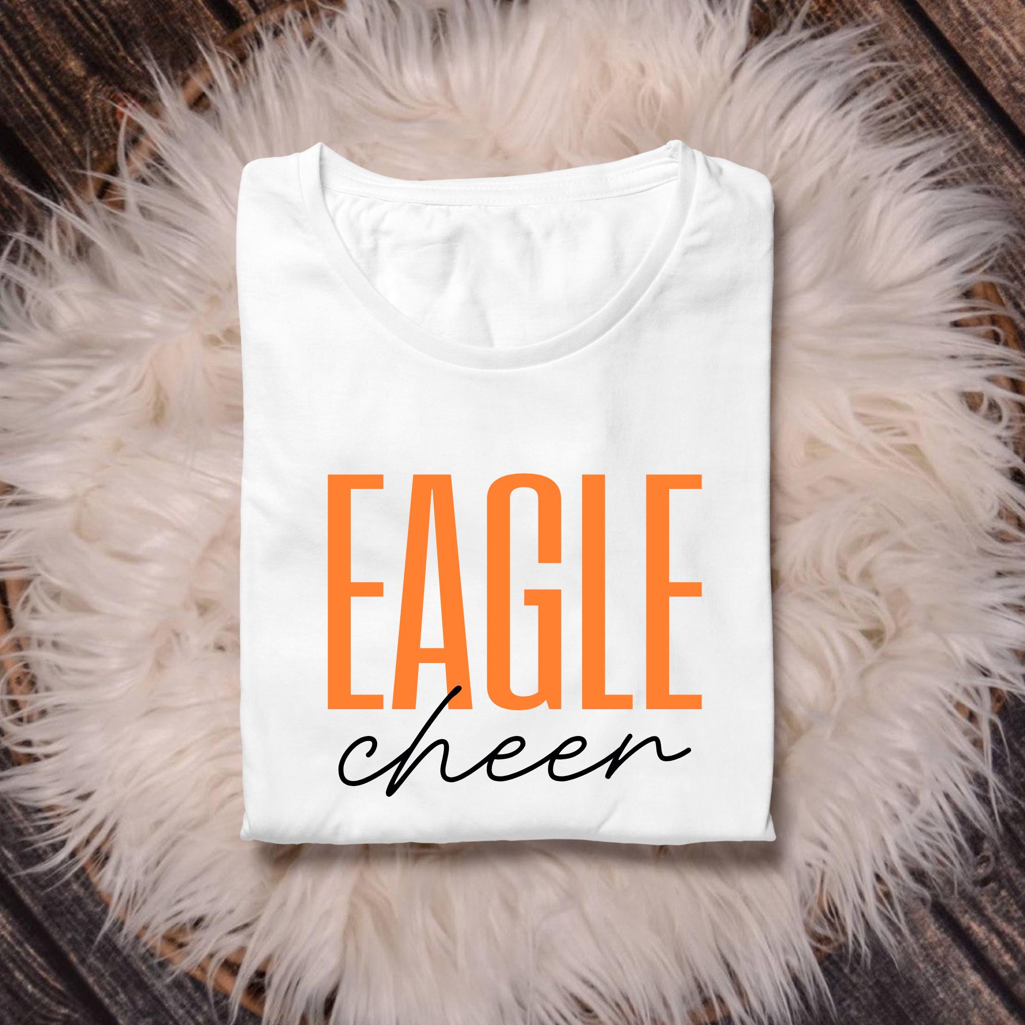 Eagle Cheer Cut File Eagle Cheerleader Script Font Design Eagle ...