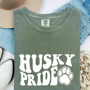 Husky Pride Retro Disco Cowboy Font Bubble Letters SVG PNG PDF Football ...