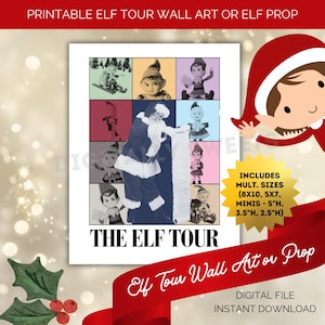 Elf Tour Printable Elf Prop Poster or Christmas Wall Art Multiple Sizes ...