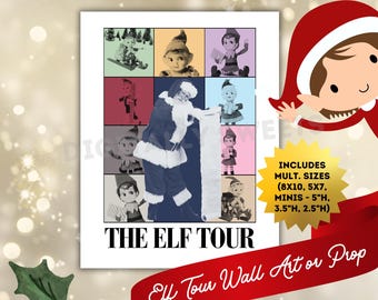 Elf Tour Printable Elf Prop Poster or Christmas Wall Art Multiple Sizes ...