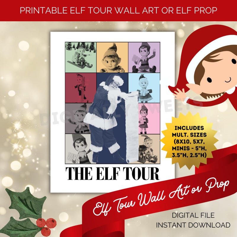Elf on the Shelf Posters - Etsy