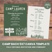 Bach Camp Canva Invitation Template Editable Camp Bach Invite and ...