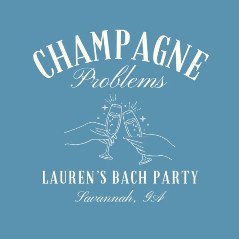 Drink Bach Logo Canva Template Editable Bach Logo Bachelorette Party ...