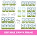 2025 Senior Canva Photo Frame Template '25 Graduate Canva Frames Bundle ...