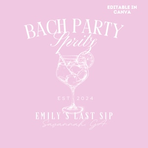 Bach Party Logo Template Editable Social Club Logo Girls Club for ...