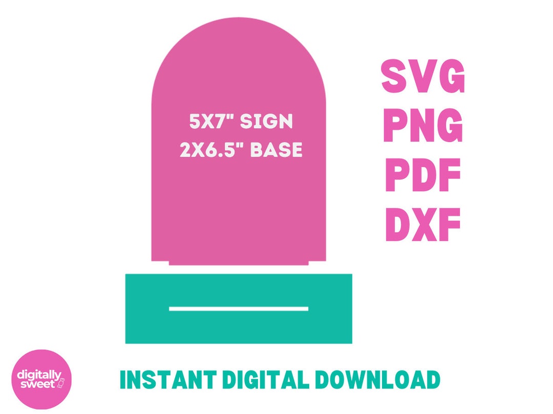 5x7 Arch Sign Laser Cut File for Acrylic Table Cut Sign for Laser ...