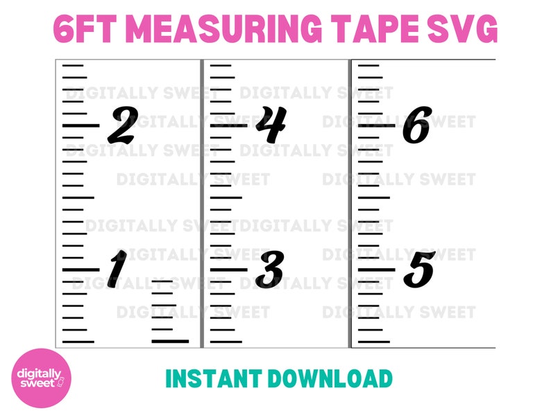 6ft Measuring Tape SVG Cut File Cricut & Cutting Machines - Etsy