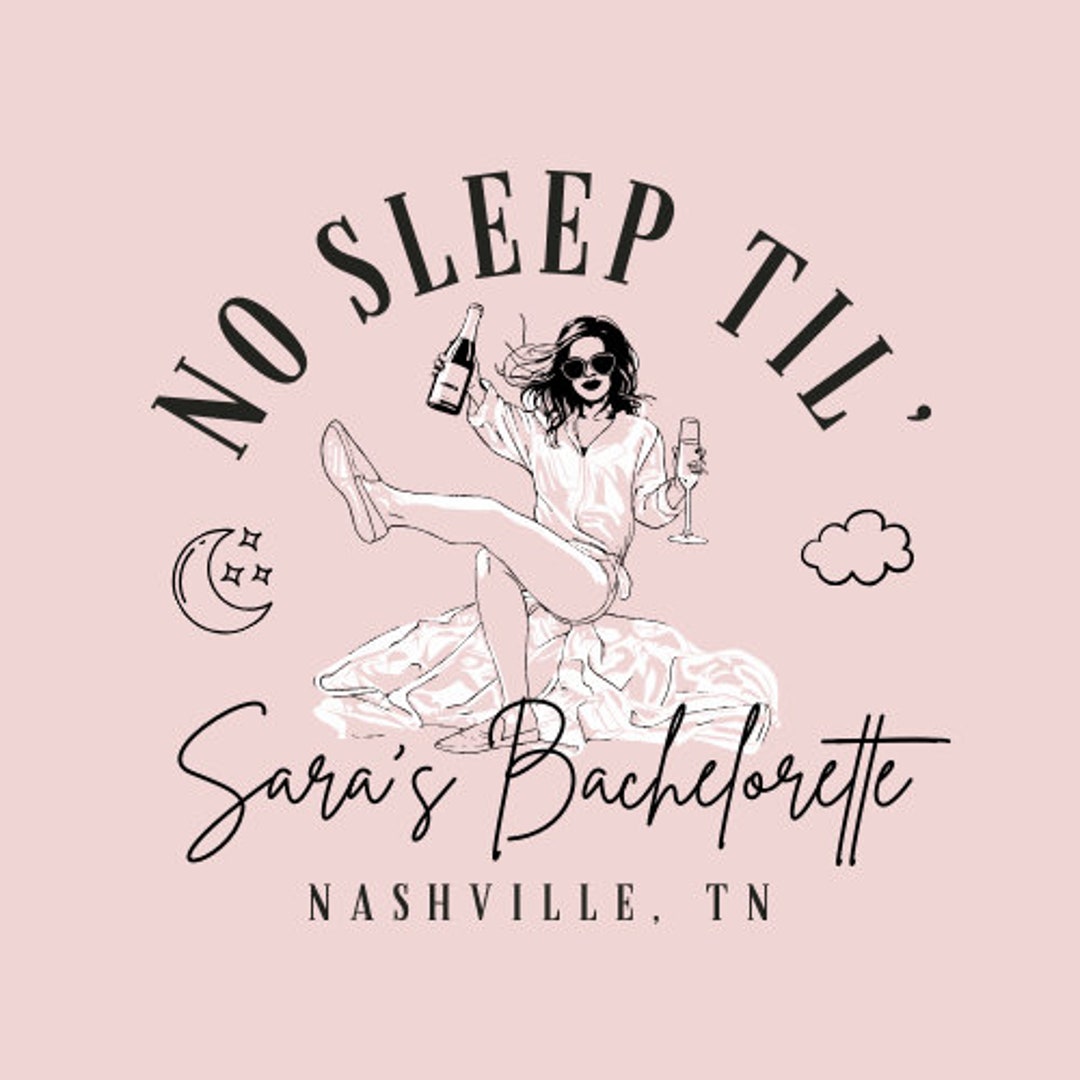 Slumber Bach Champagne Party Canva Logo Bundle Customizable ...