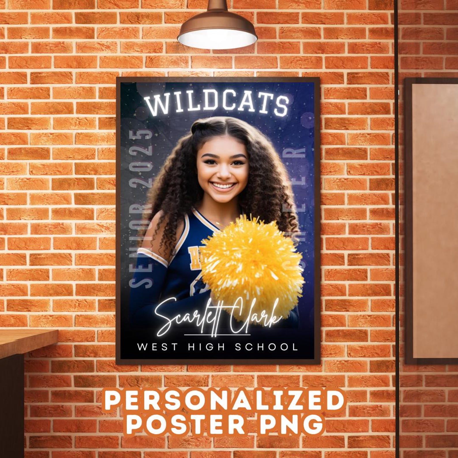 Personalized Senior Night Poster PNG PDF Digital Download Customized ...