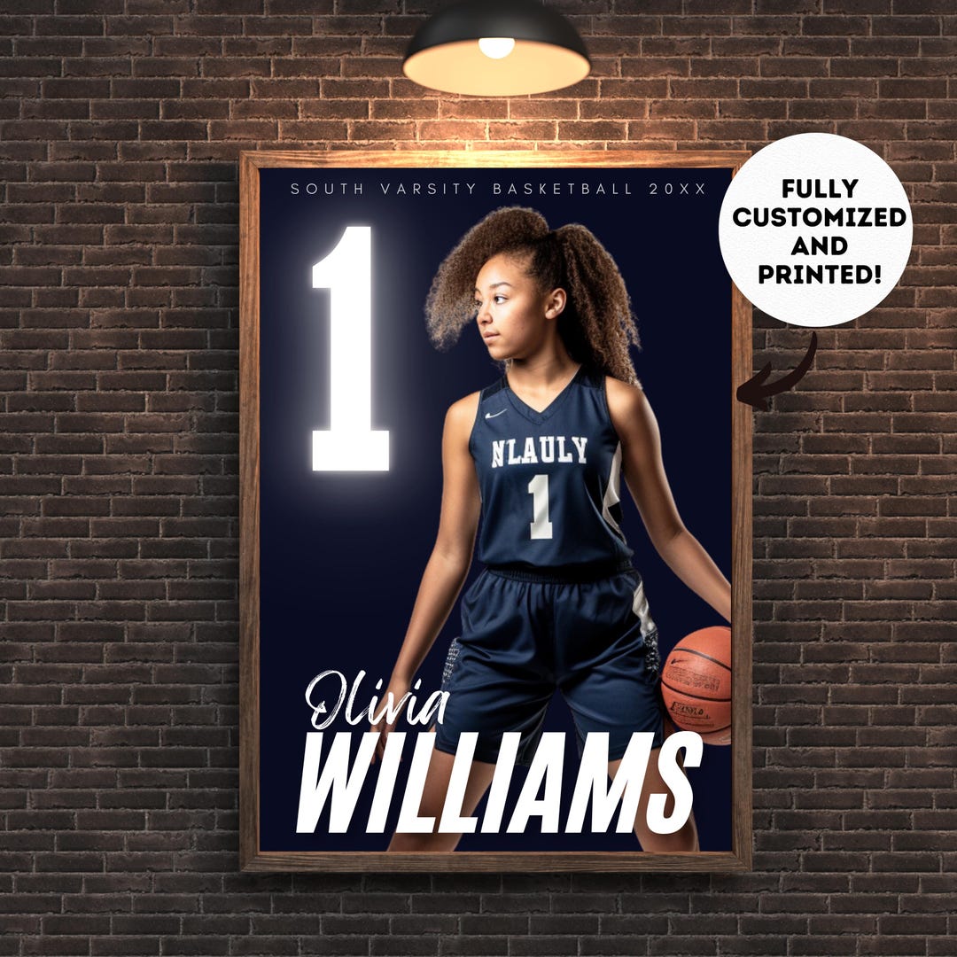 Custom Basketball Senior Night Poster Womens Basketball Mens Basketball ...