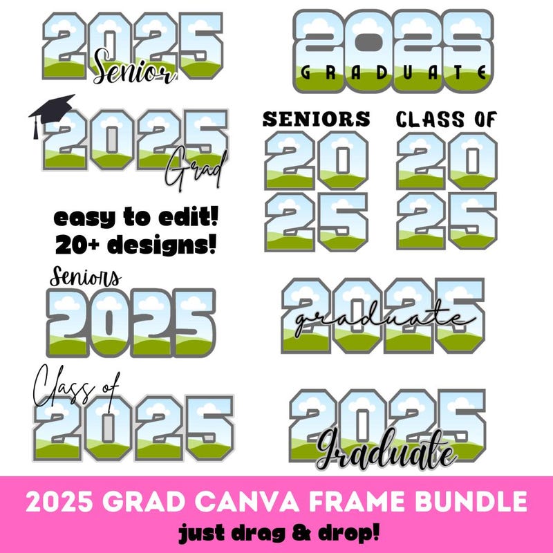 2025 Grad Photo Frame - Etsy