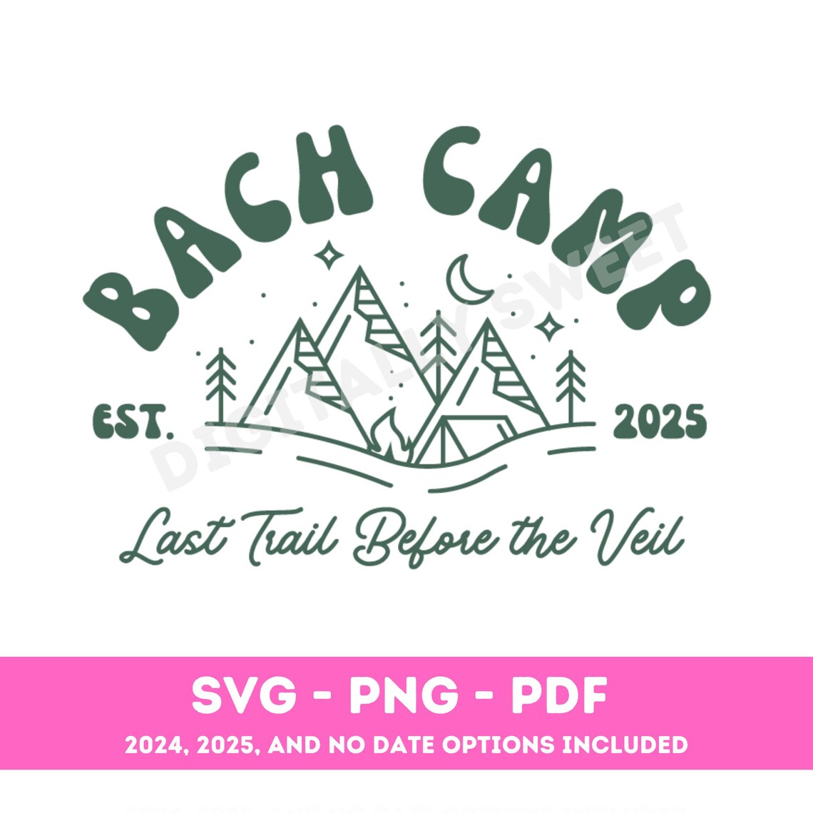 Bach Camp Logo Cut File PNG SVG Camp Bach Logo Bachelorette Party Camp ...