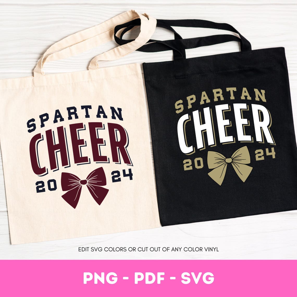 Spartan Cheer Bow SVG PNG Cut File Fall Sports School Mascot Design ...