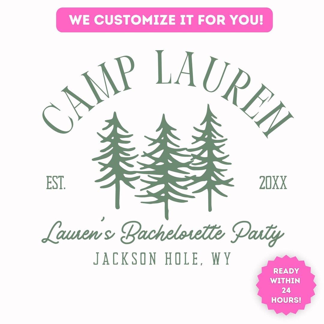 Bach Camp Logo Customized Camp Bach Logo Bachelorette Party Camp Shirts ...