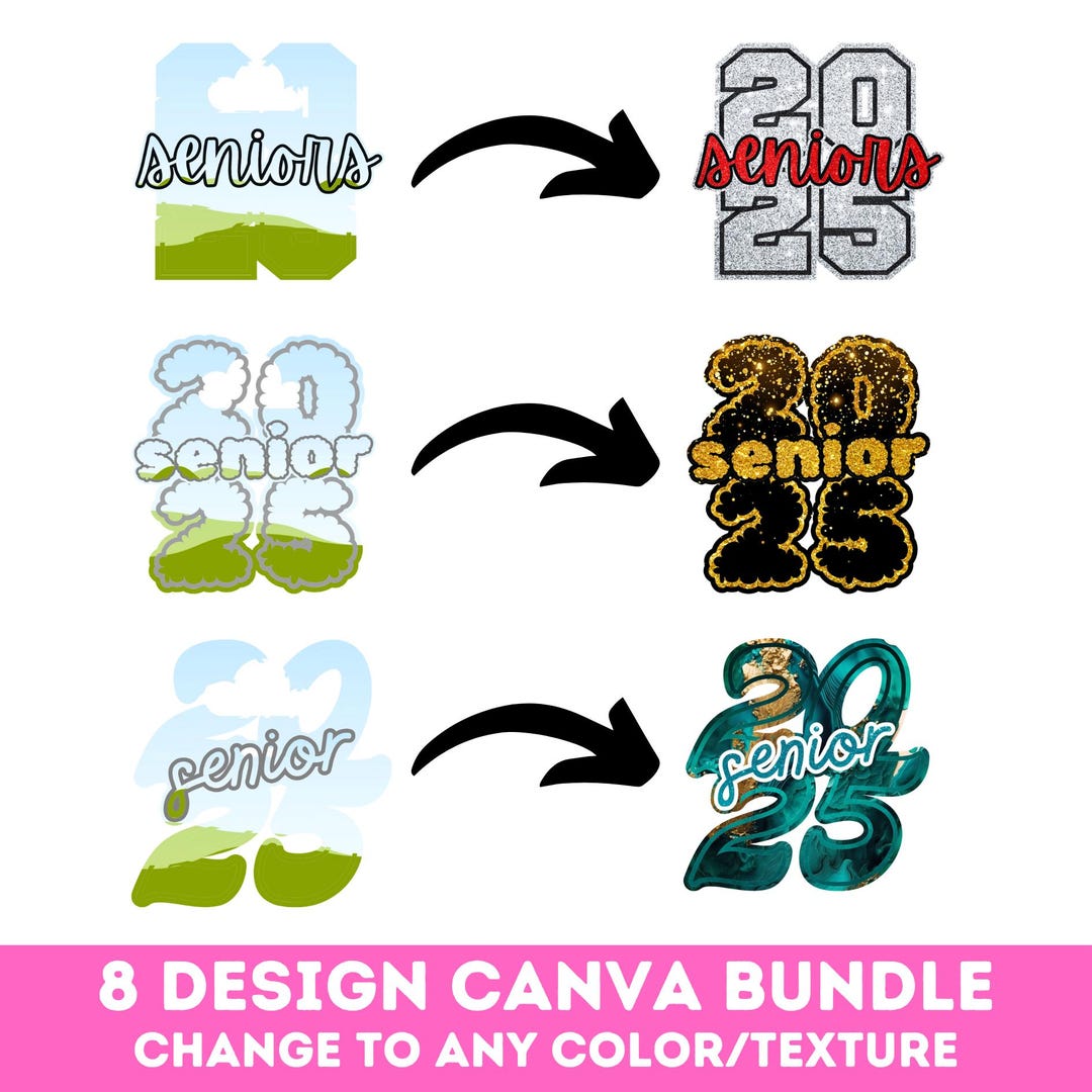 2025 Canva Frame Graduation Senior Drag and Drop Editable Template '25 ...