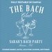The Bach Club Logo Editable Canva Template Bachelorette Party Logo ...