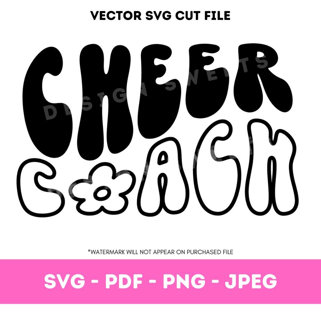 Cheer Coach SVG Cut File Cheering Coach Gift Cheerleader Coach Cut File ...
