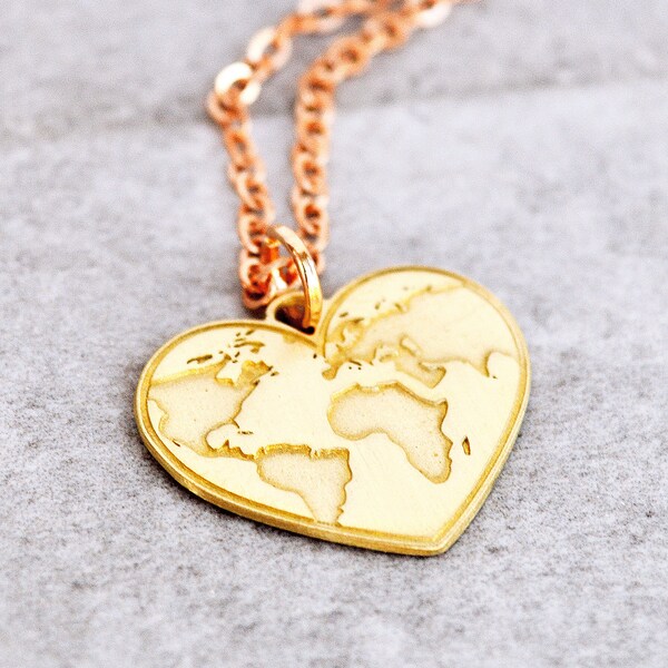 Heart Shaped Map - Etsy