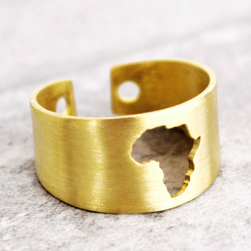 African Ring /map of Africa /african Jewelry/ African Inspired | Etsy