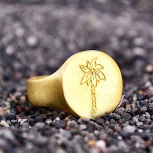 Palm Tree Ring,tropical Ring,mens Jewelry,palm Tree Jewelry,hawaii ...