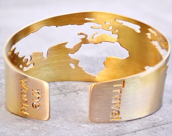 World Map Jewelry | Etsy