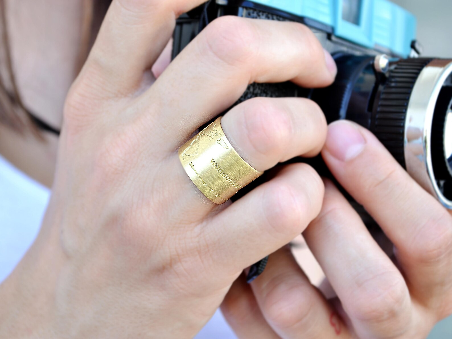 World Map Ring / Gift for Women / Travel Ring / Travel Gift / | Etsy