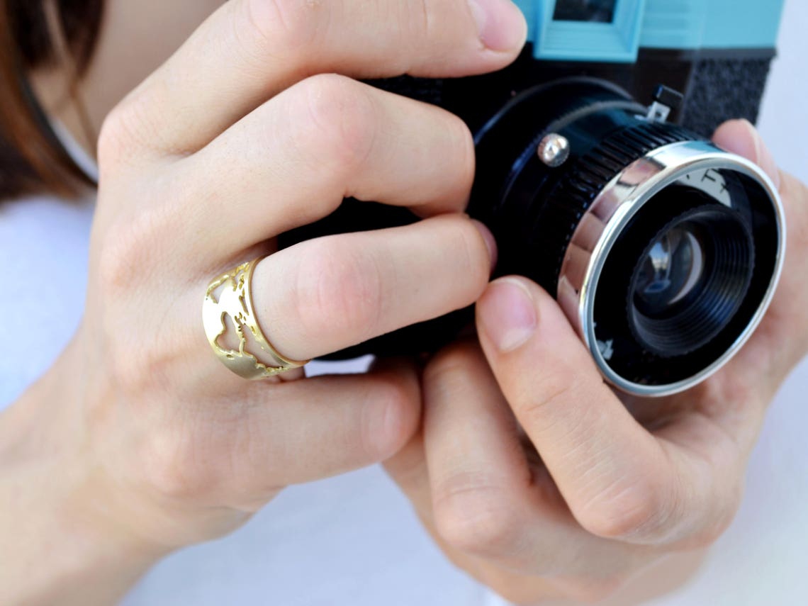 Travel Gift / World Map Ring / Travel Ring / World Ring / Gift - Etsy