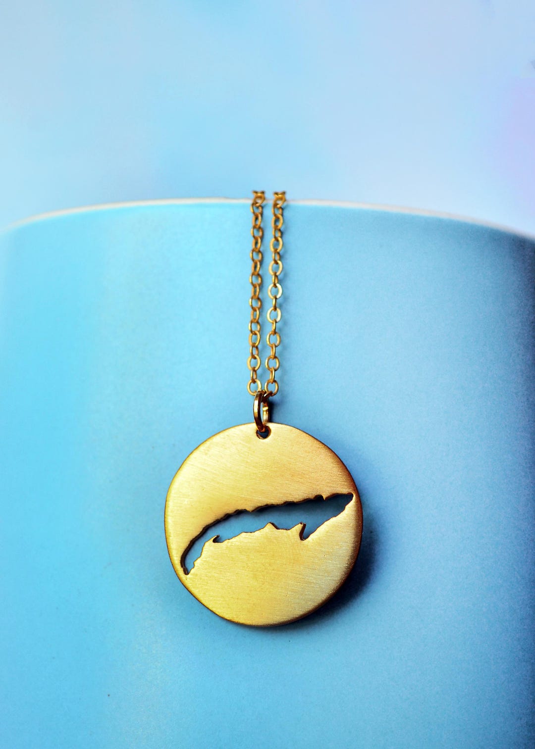 Gold Cuba Map Necklace - Handmade Cuban Souvenir Pendant - Etsy