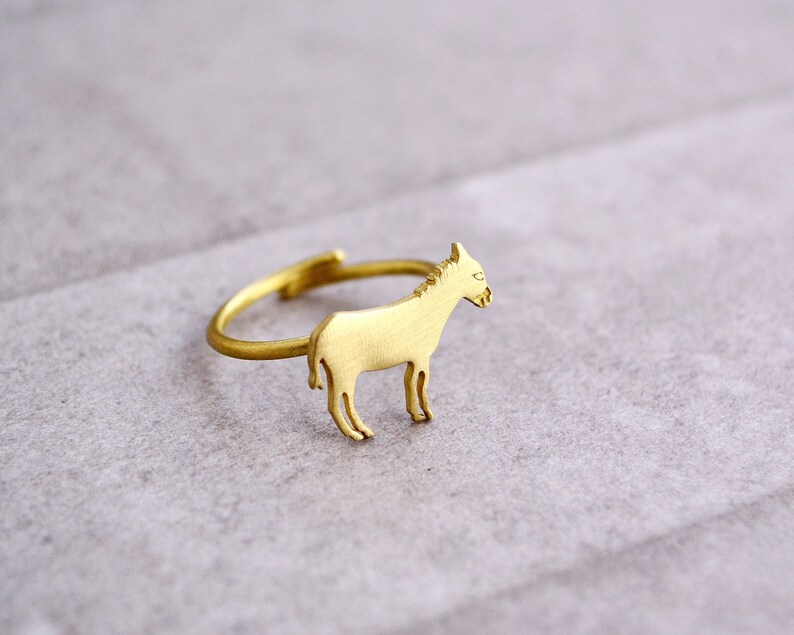 Handmade Donkey Ring - Gold Animal Jewelry, Santorini Gift - Etsy