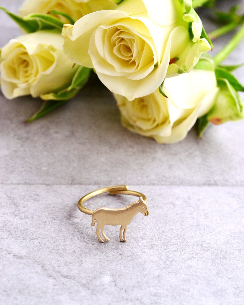 Handmade Donkey Ring - Gold Animal Jewelry, Santorini Gift - Etsy