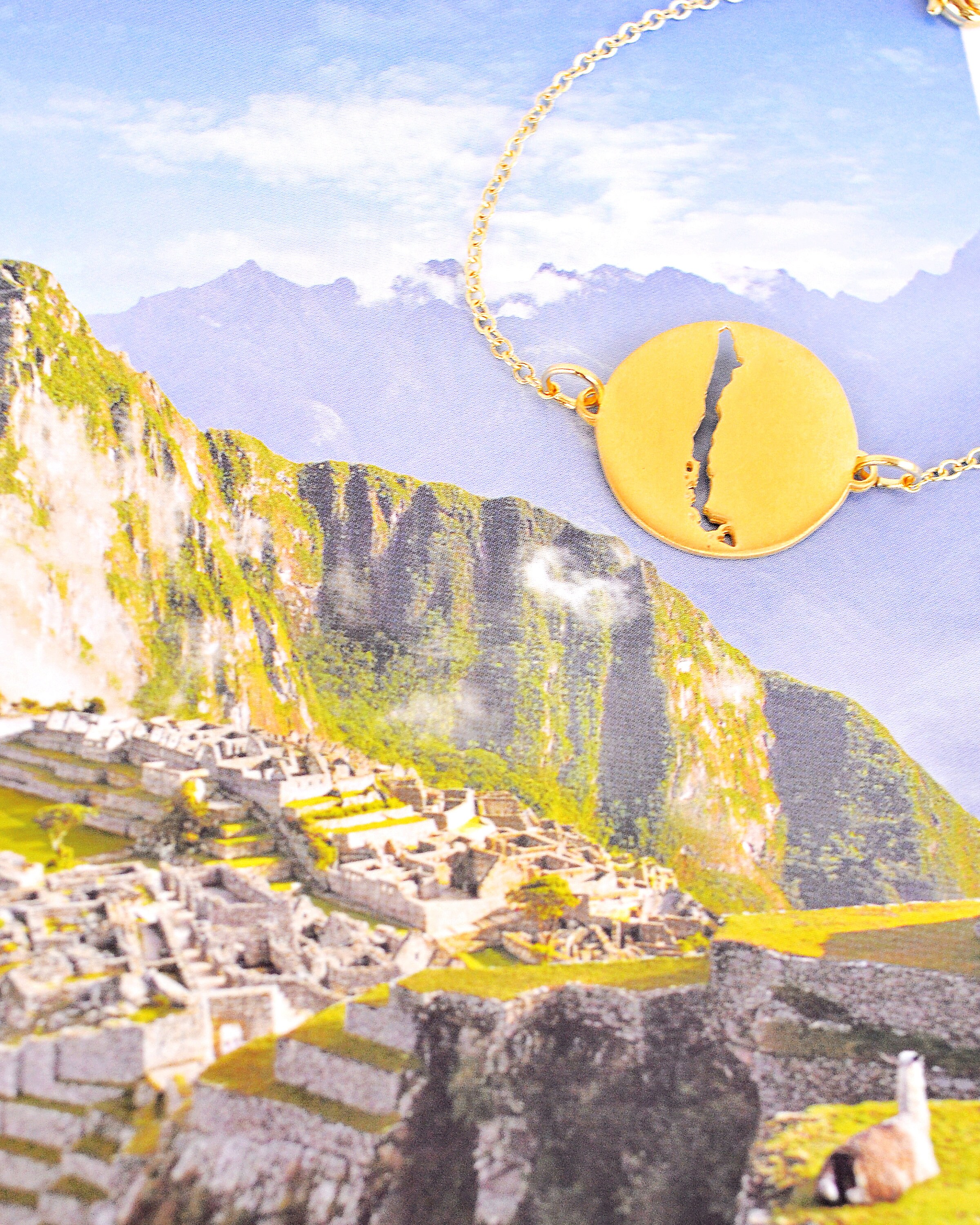 Chile Bracelet / Map of Chile / Chile Map / Chile - Etsy Hong Kong