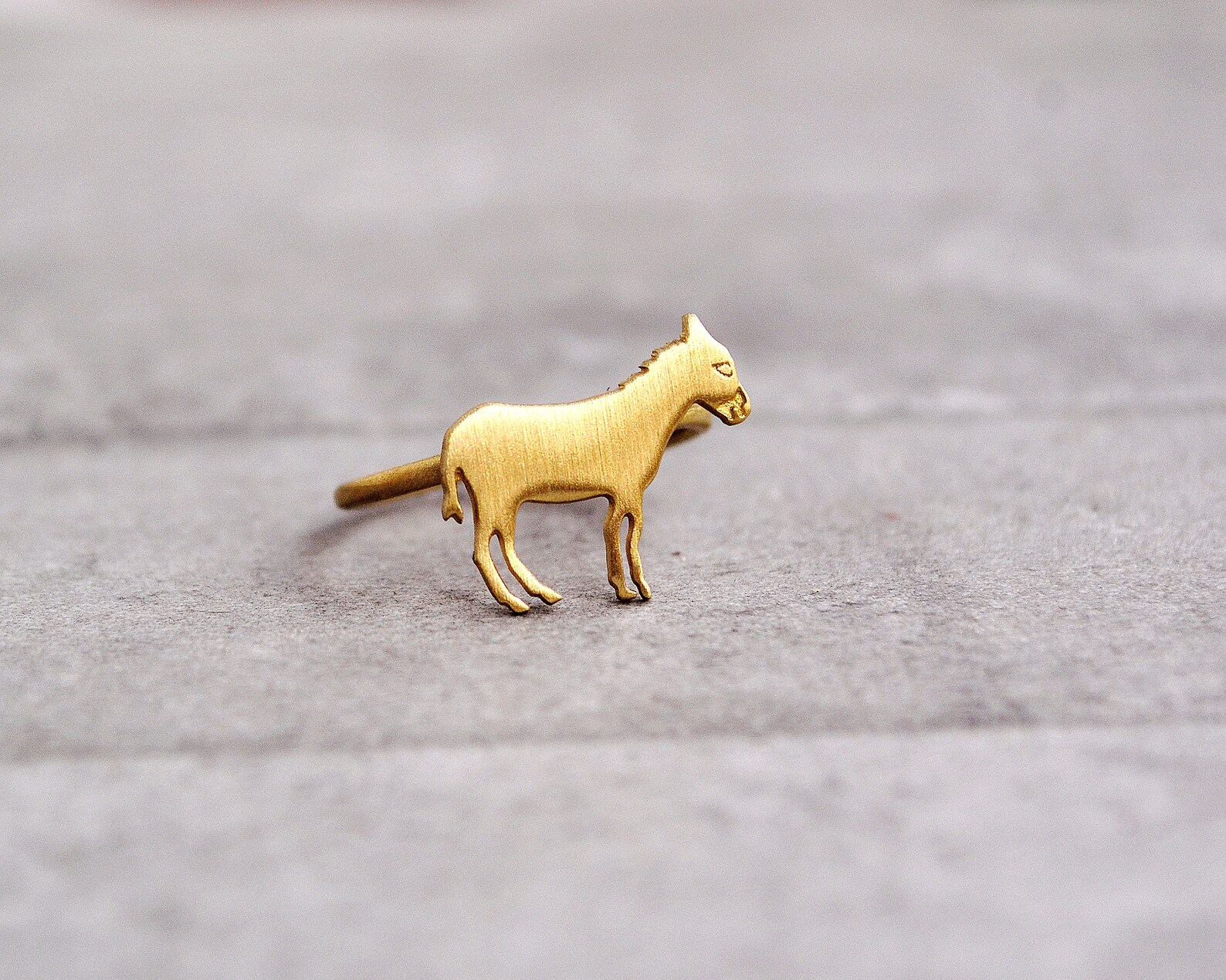 Handmade Donkey Ring - Gold Animal Jewelry, Santorini Gift - Etsy
