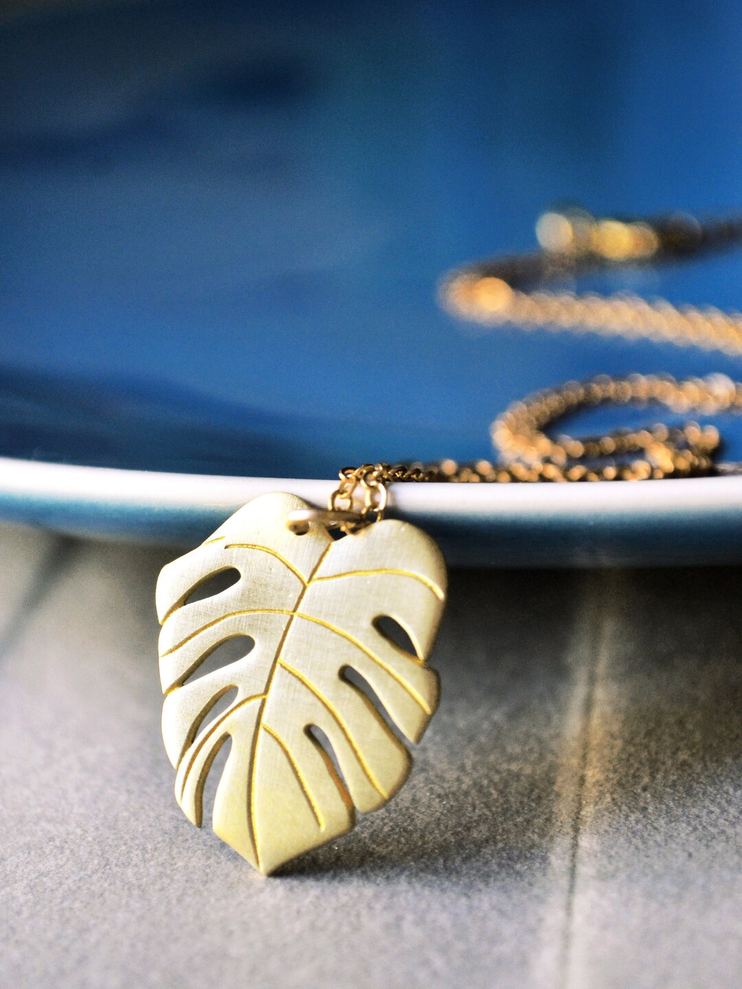 Monstera Necklace, Silver Plant Tropical Leaf Pendant, Crazy Plant Lady ...