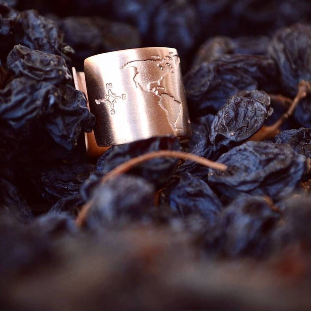 World Map Ring, Gift for Women, Travel Ring, Travel Gift, Map Ring ...