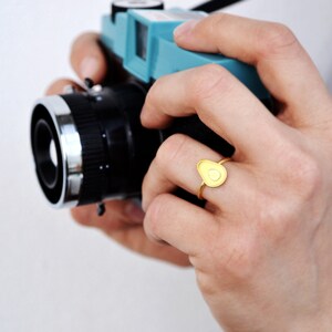 Handmade Avocado Ring: 24K Gold Plated or Silver, Adjustable - Etsy