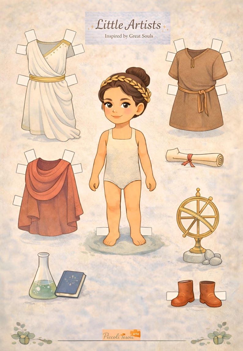 Ancient Greece Dress up Printable for Kids Ages 3-10, Montessori ...