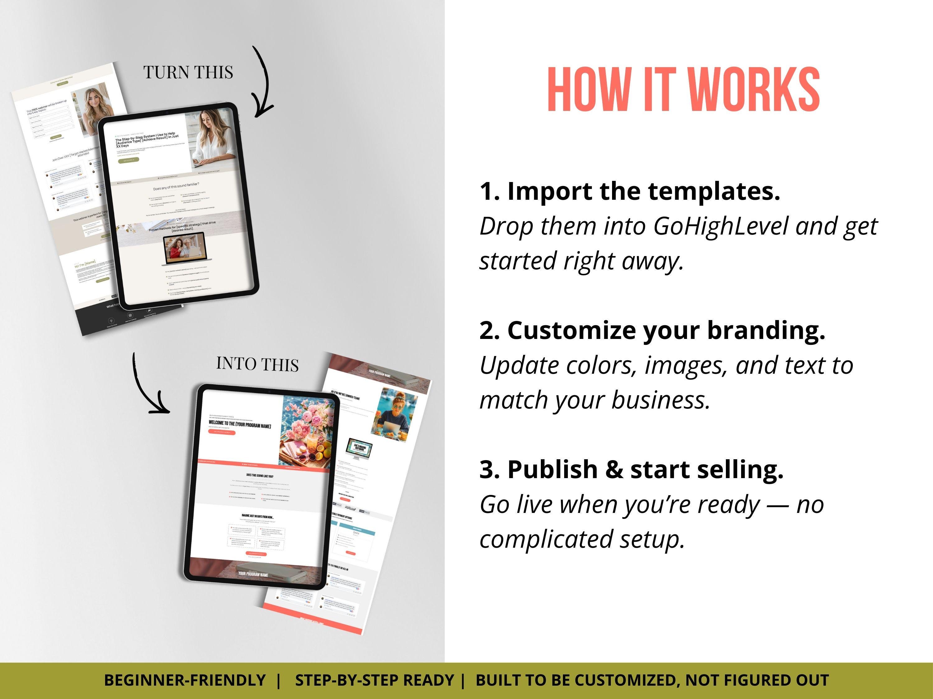 Gohighlevel Website & Funnel Templates | Launch-ready GHL Pages to ...
